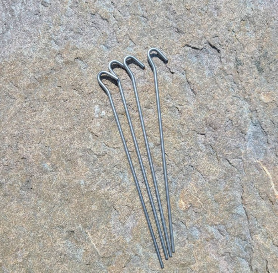 Ruta Locura Titanium Tent Stakes (Four Pack) – Microdose