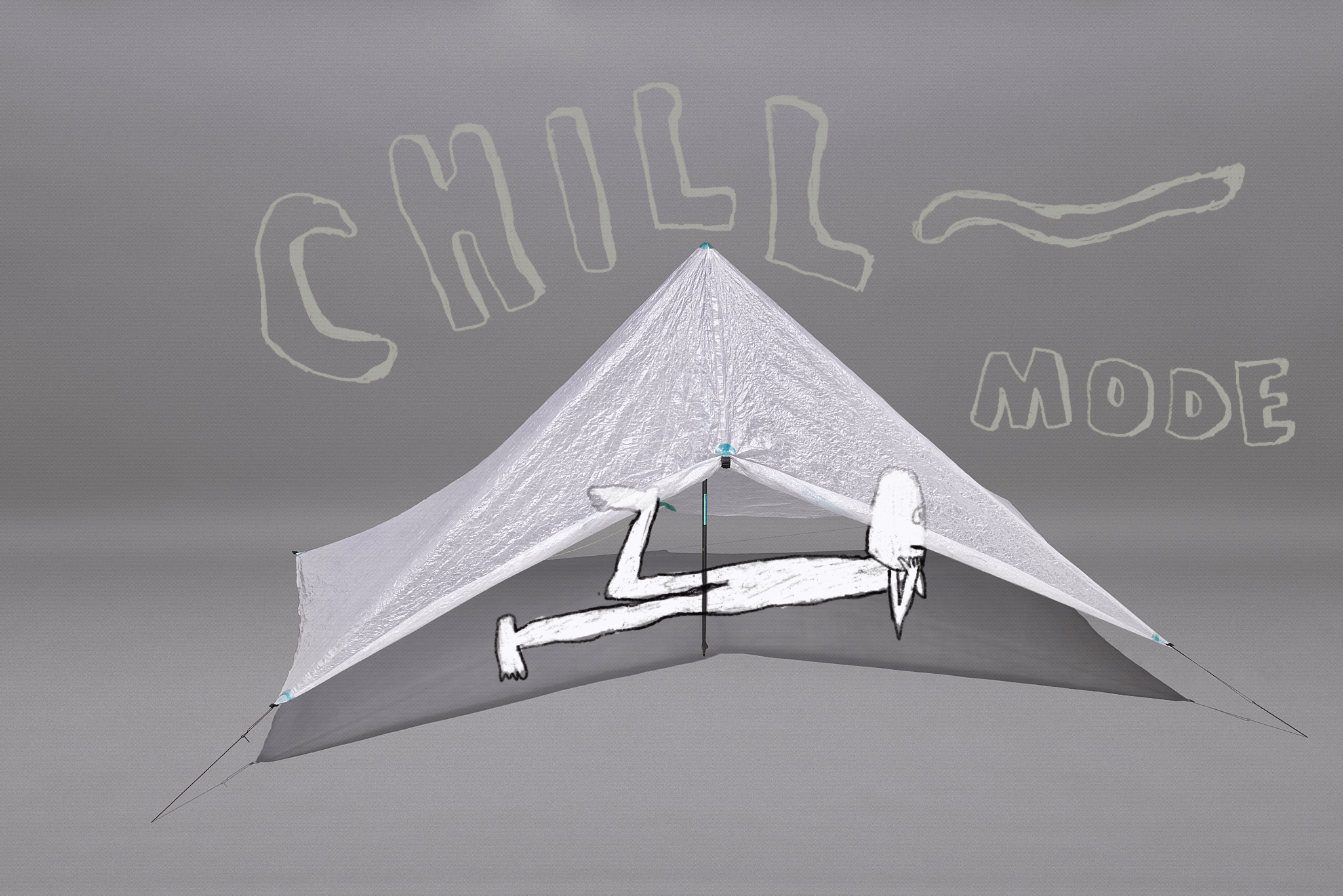 Ounce Design ultralight minimalist DCF shelter – Version 2 – Microdose